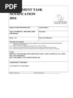 HLTENN045 Student Assessment Task 1 - Questioning | PDF | Dementia | Nursing