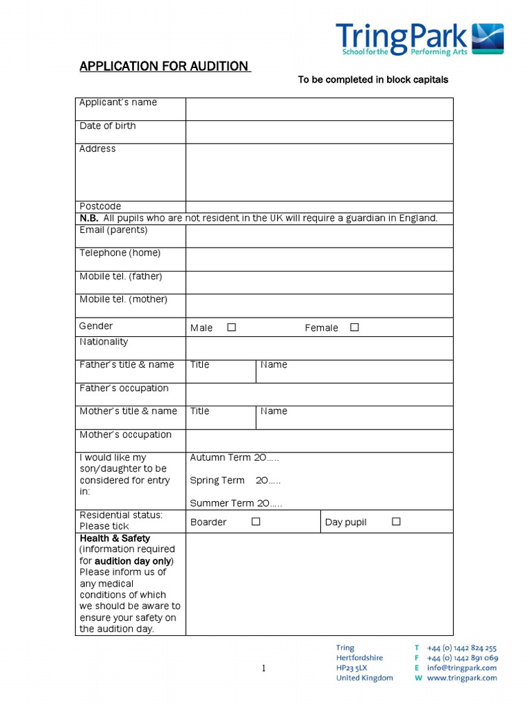 Application Form 2016-17 | PDF | Race And Ethnicity In The United ...