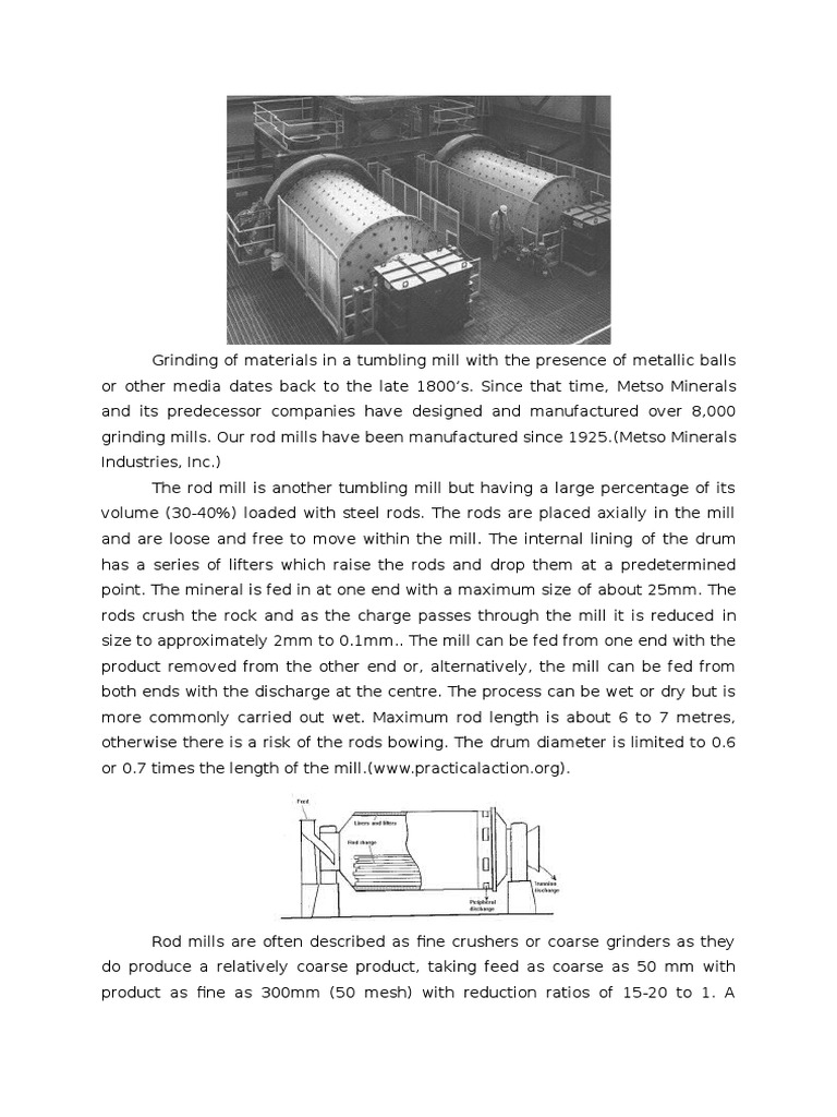 Rod Mill | PDF | Mill (Grinding) | Bearing (Mechanical)