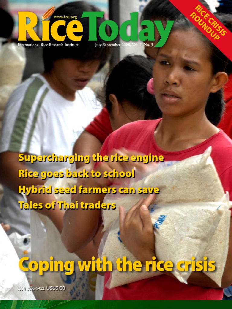 Rice Today Vol. 7, No. 3 | PDF | International Rice Research Institute ...