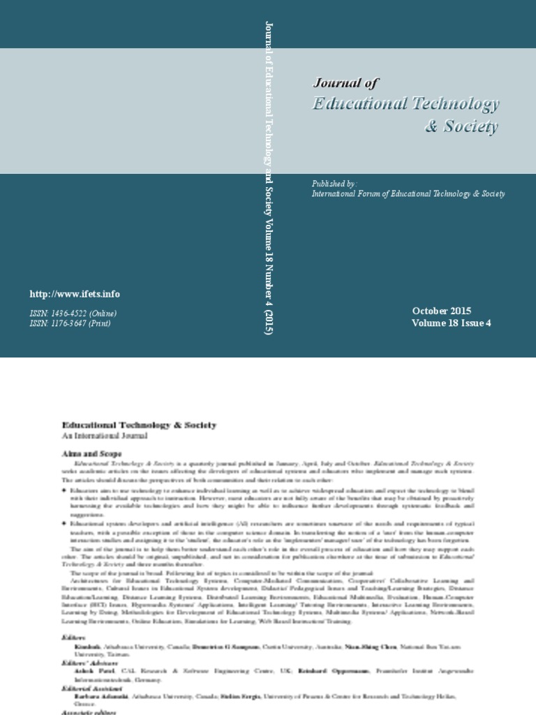 (P) Journal of Educational Technology and Society PDF | PDF | Art