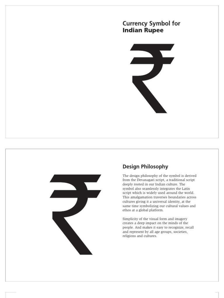 Indian Rupee Symbol | PDF | Symbols | Rupee