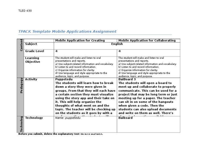 Tpack App Review Template 1 2 | PDF | Application Software | Mobile App