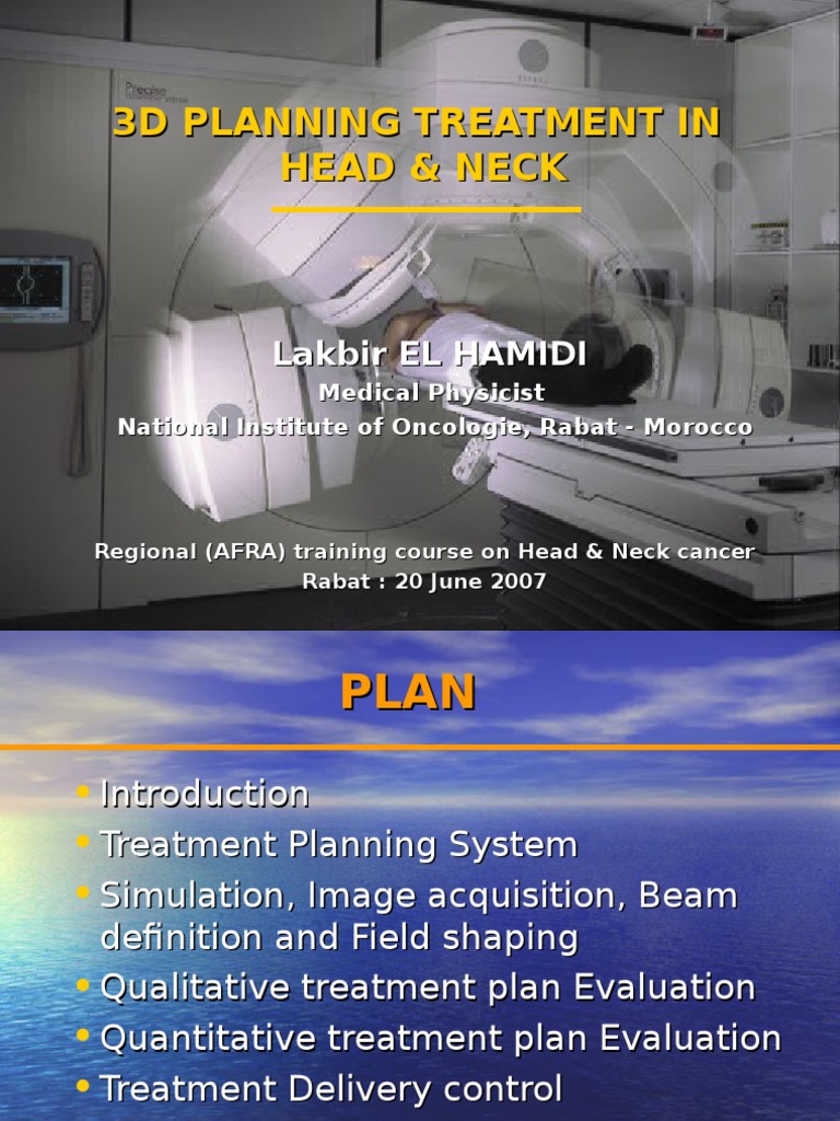 3D Treatment Planning in Head & Neck | PDF | Radiation Therapy ...