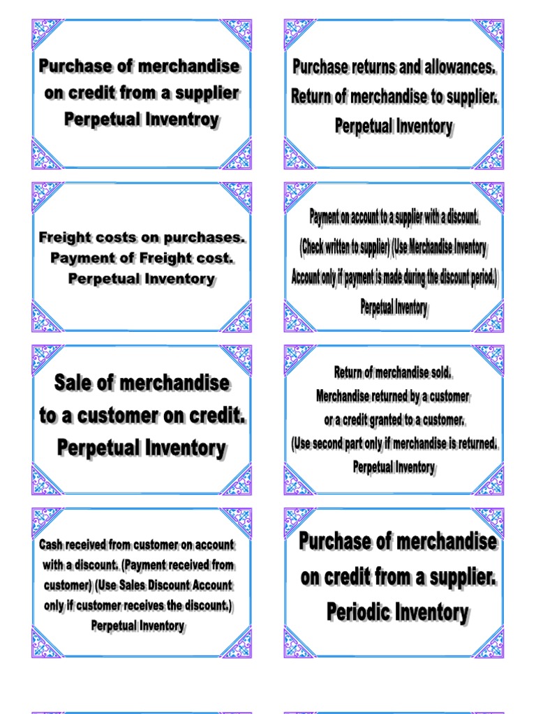 Perpetual Inventory System Journal Entries | PDF