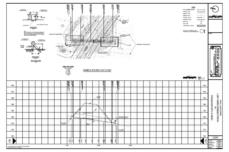 07 Drain A Plan and Profile | PDF | Building Engineering | Structural ...