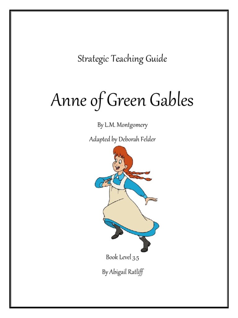 Anne of Green Gables Teaching Guide | PDF | Anne Of Green Gables ...