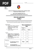 Form 4 English Exercise | PDF