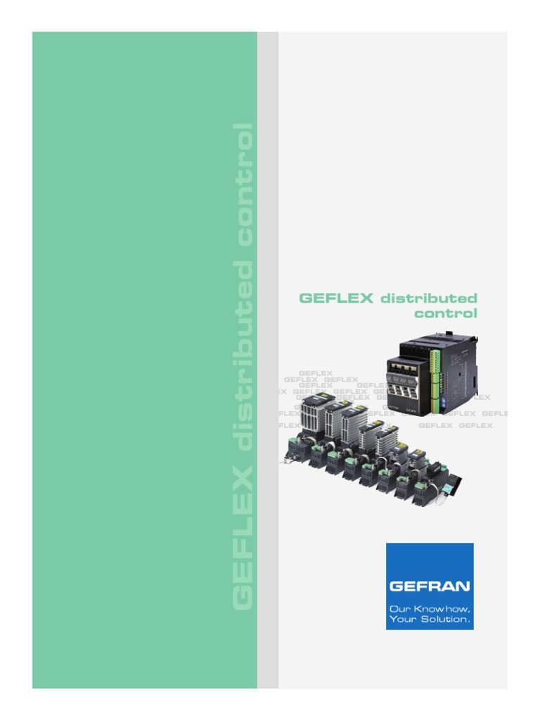 Control Distribuido Geflex | PDF | Relay | Programmable Logic Controller