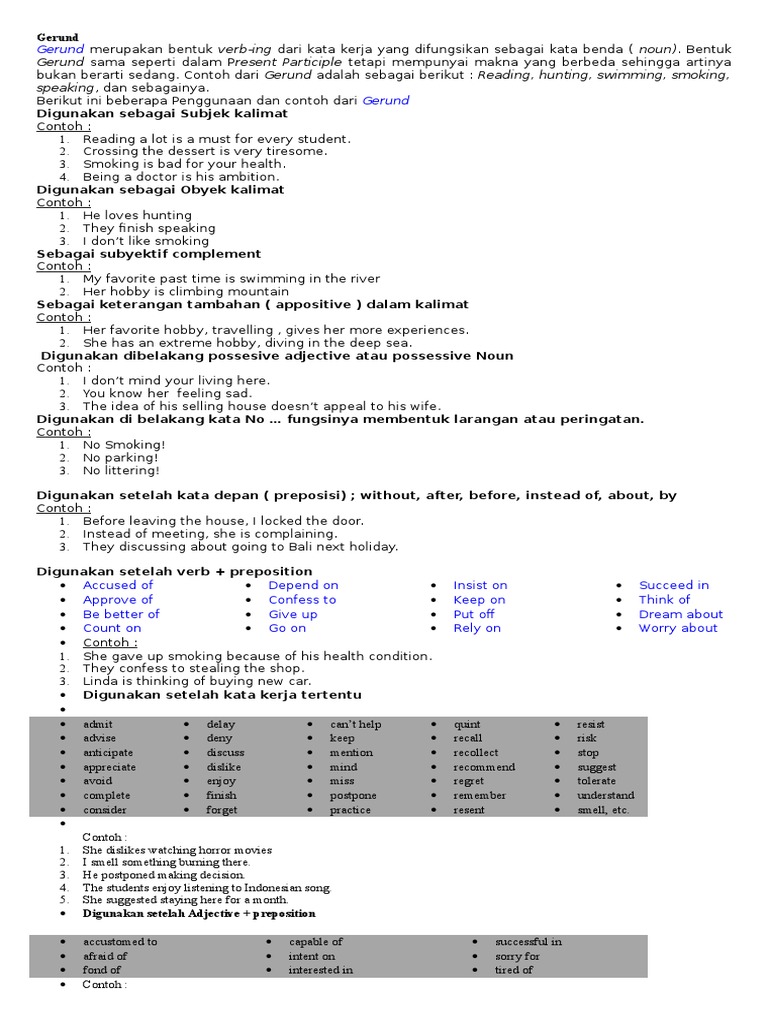 Materi Grammar | PDF | Grammatical Tense | Verb