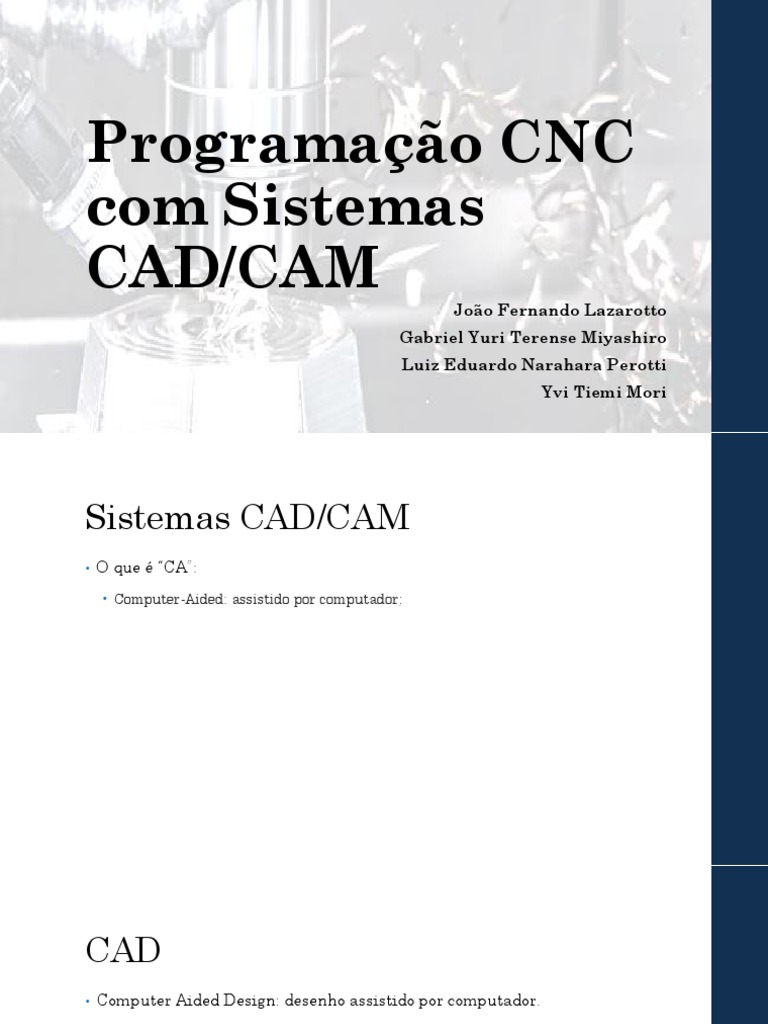 Programação CNC Com Sistemas CAD | PDF