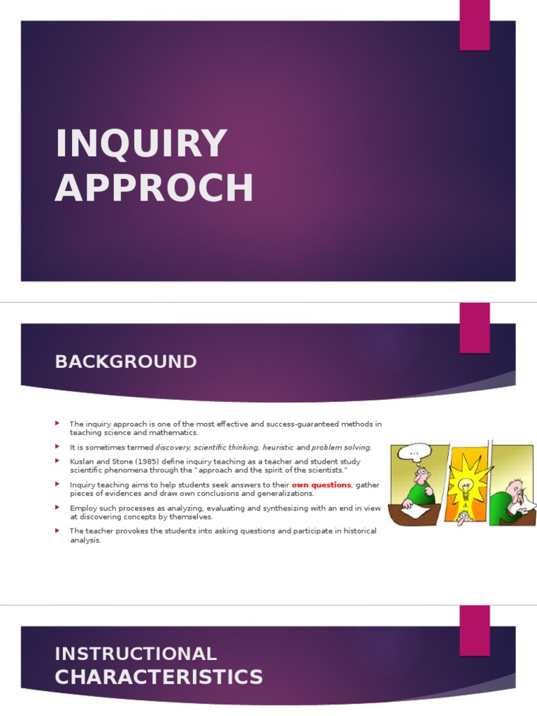 Inquiry Approach | PDF | Inquiry | Scientific Method