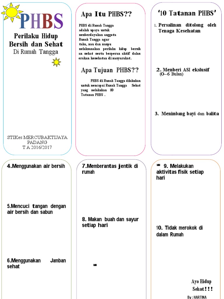 PHBS: Panduan Hidup Sehat di Rumah | PDF | Kesehatan Holistik