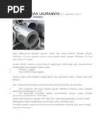 Tabel Ukuran dan Berat Pipa Stainless | PDF