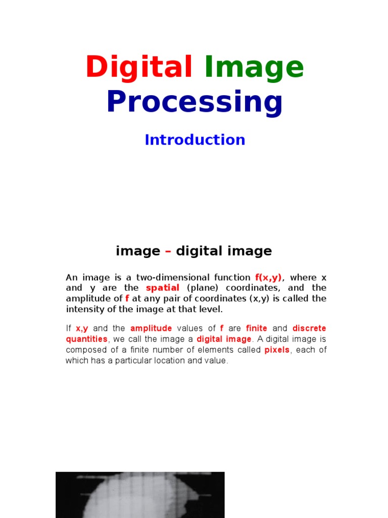 Digital Image Processing Basics | PDF | Gamma Ray | Electromagnetic ...