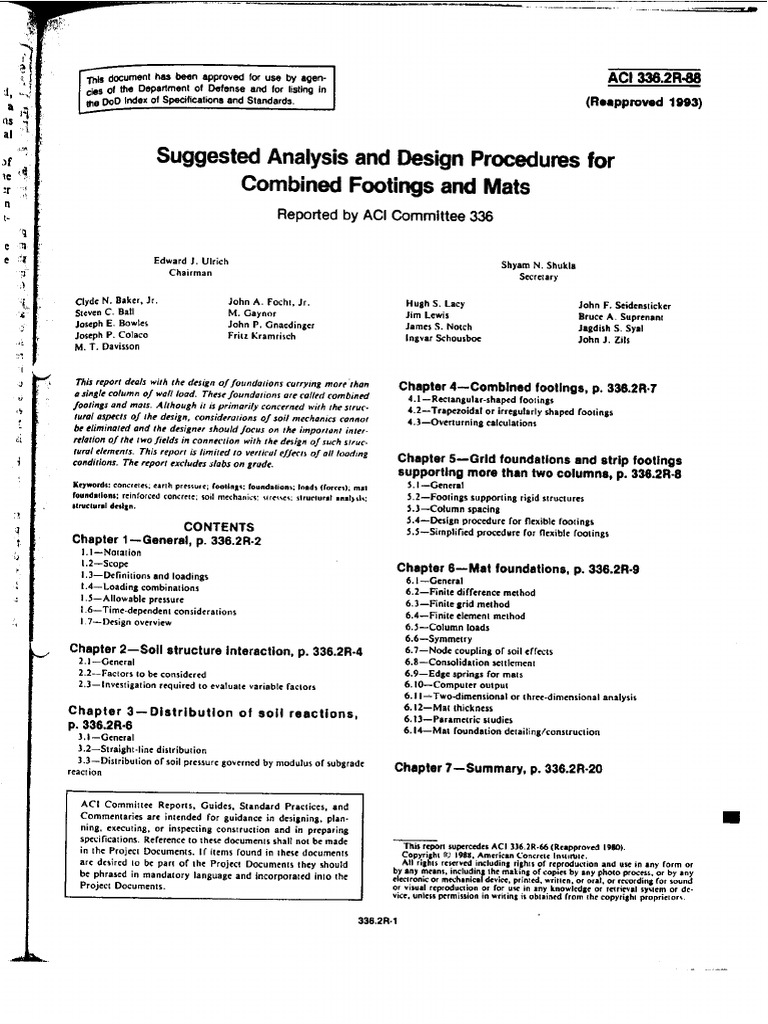 Aci 336.2R-88 | PDF