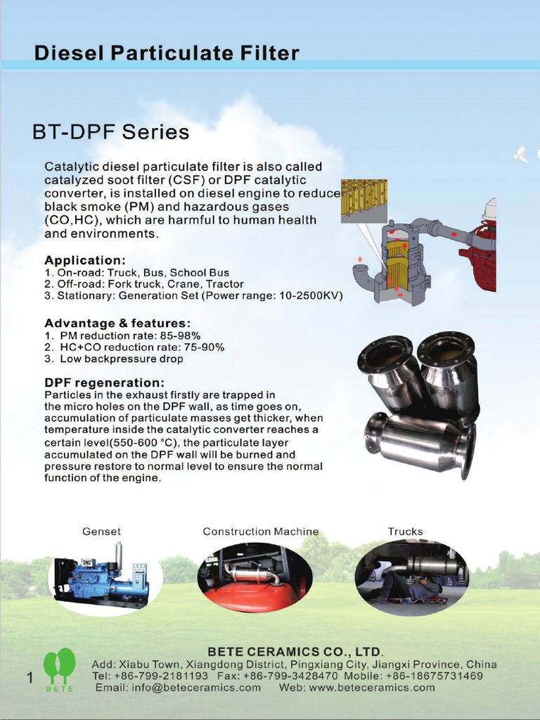 Diesel Particulate Filter | PDF