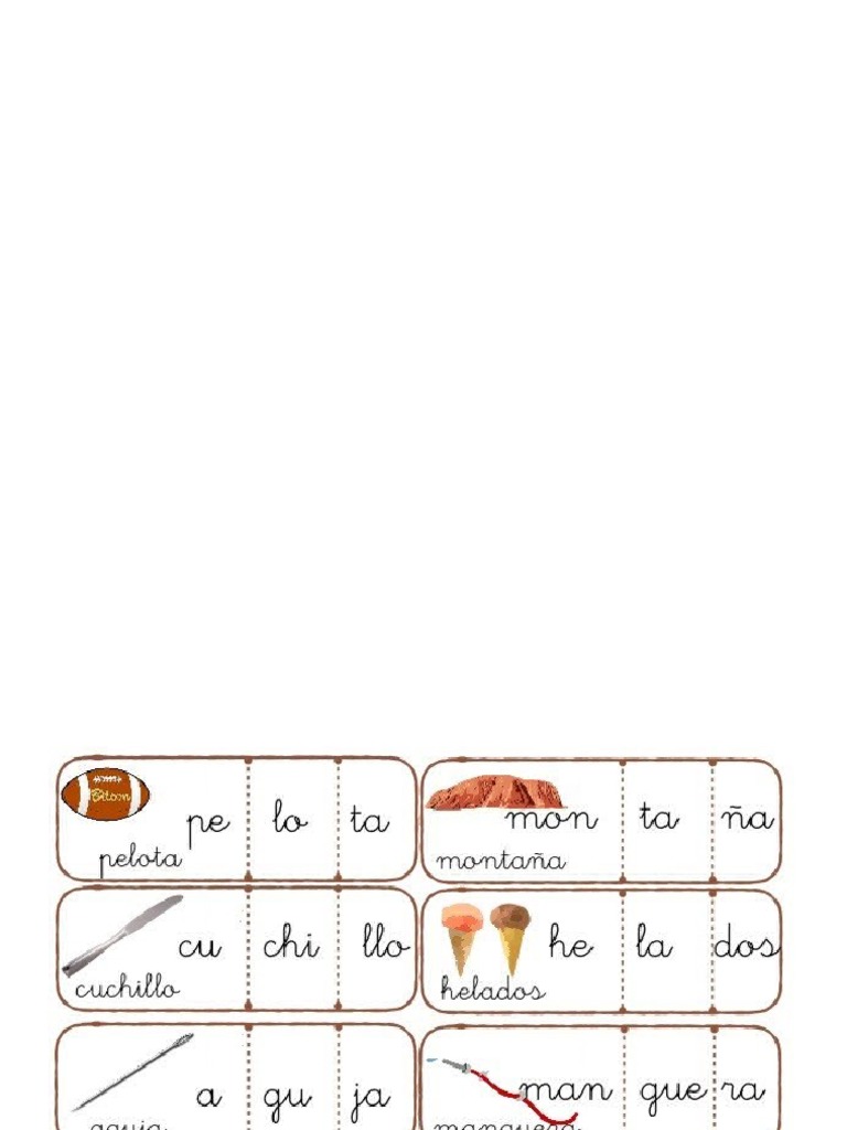 Domino Silabas | PDF