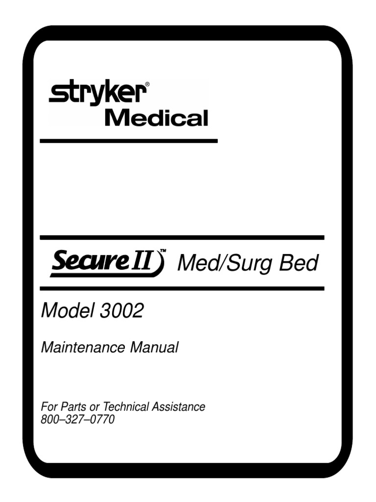 Manual Stryker Bed | PDF | Ac Power Plugs And Sockets | Electrical ...