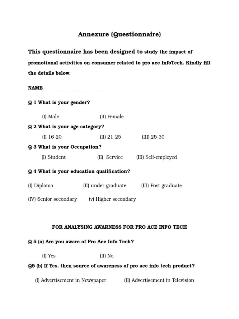 Questionnaire Project | PDF | Billboard | Advertising
