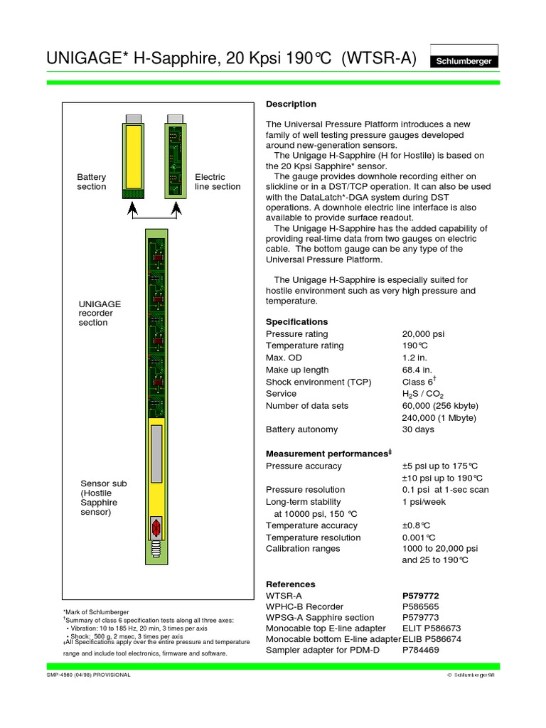 Unigage WTSR A | PDF | Sensor | Scientific Observation