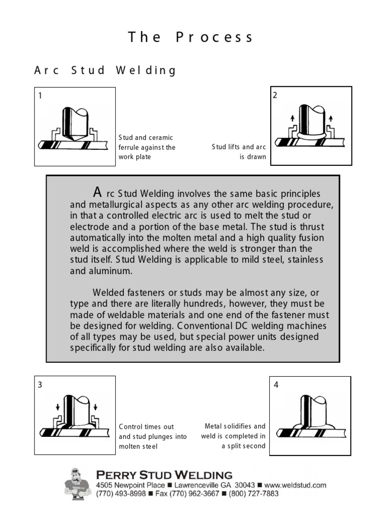 Arc Stud Welding | PDF | Welding | Construction