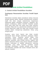 Contoh Artikel Pendidikan | PDF