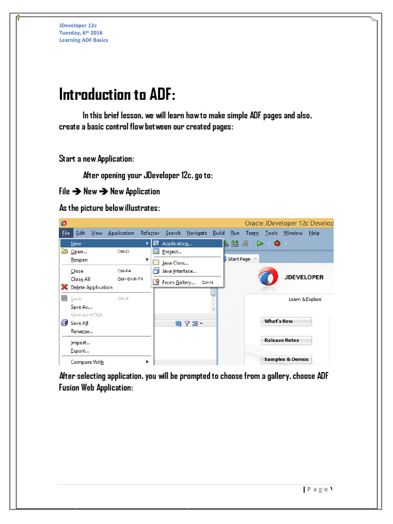 Tuesday Lecture - JDeveloper 2016-12-06 Introduction To ADF | PDF ...