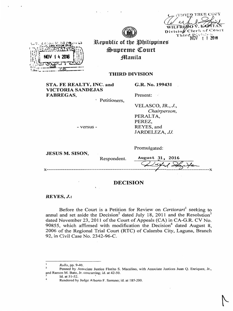 Sta Fe | PDF | Rescission | Deed
