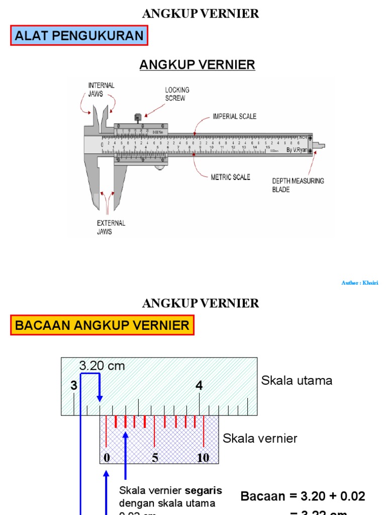 Cara Guna Angkup Vernier | PDF