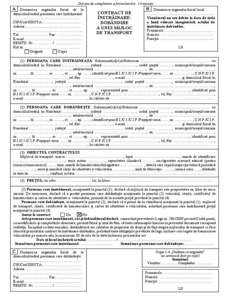 Formular Contract Instrainare Dobandire Editabil 16 00