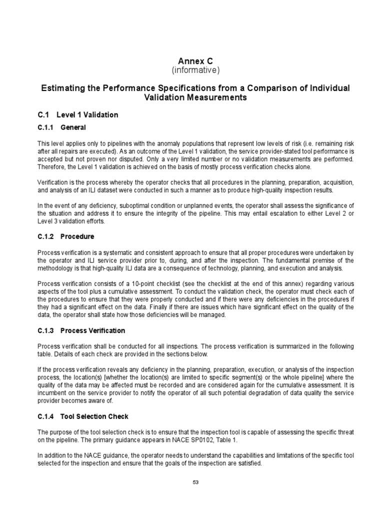 Annex C - Api 1163 | Download Free PDF | Verification And Validation ...