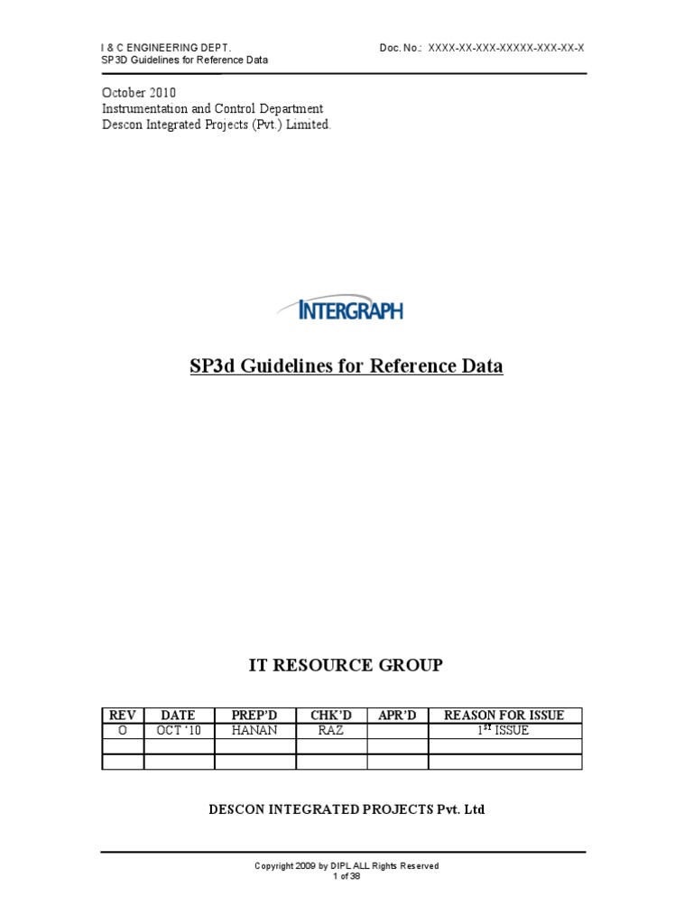 SP3d Guidlines For Reference Data Guide | PDF | Databases | File Format