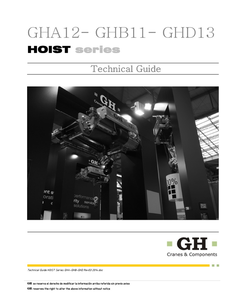 Technical Guide GHA-GHB-GHD Hoist Series Rev03 (2014) | PDF ...