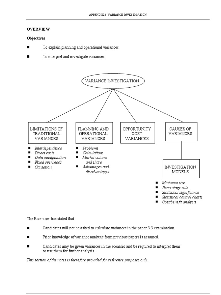 App 2 - Variance Investigation | PDF | Standard Deviation | Normal ...