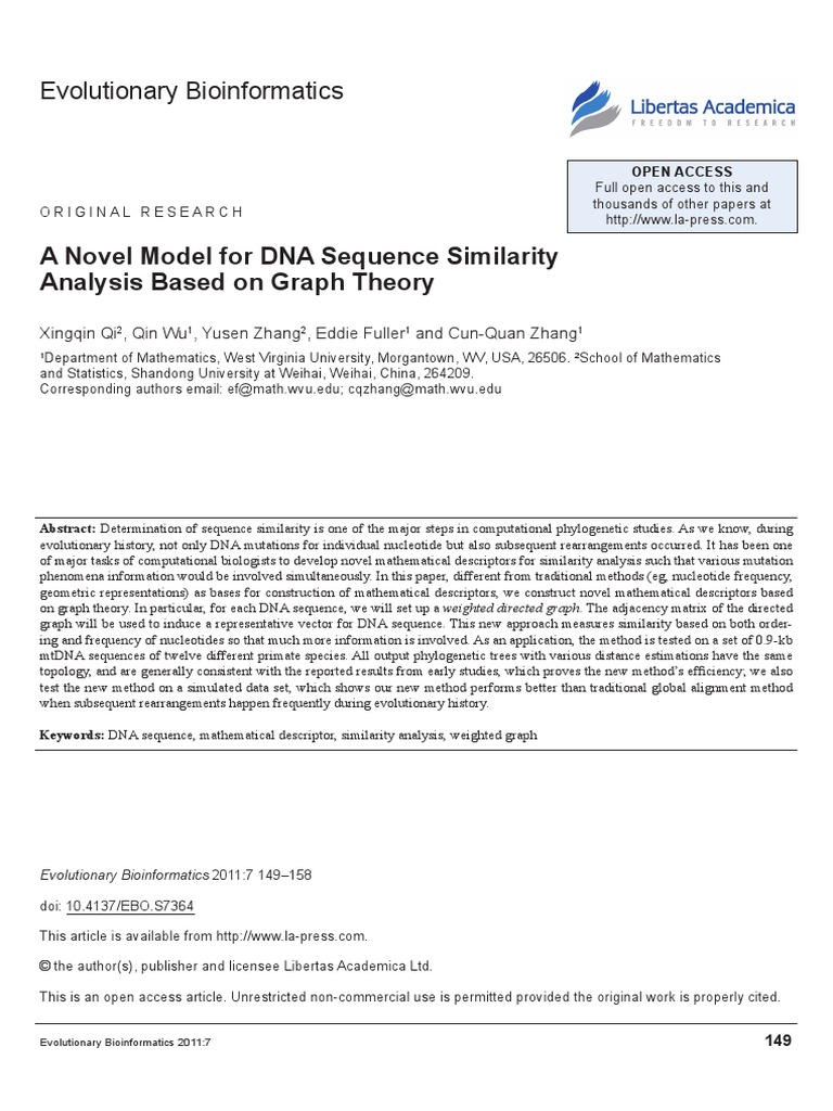 Zhang 2011 | PDF | Sequence Alignment | Nucleic Acid Sequence
