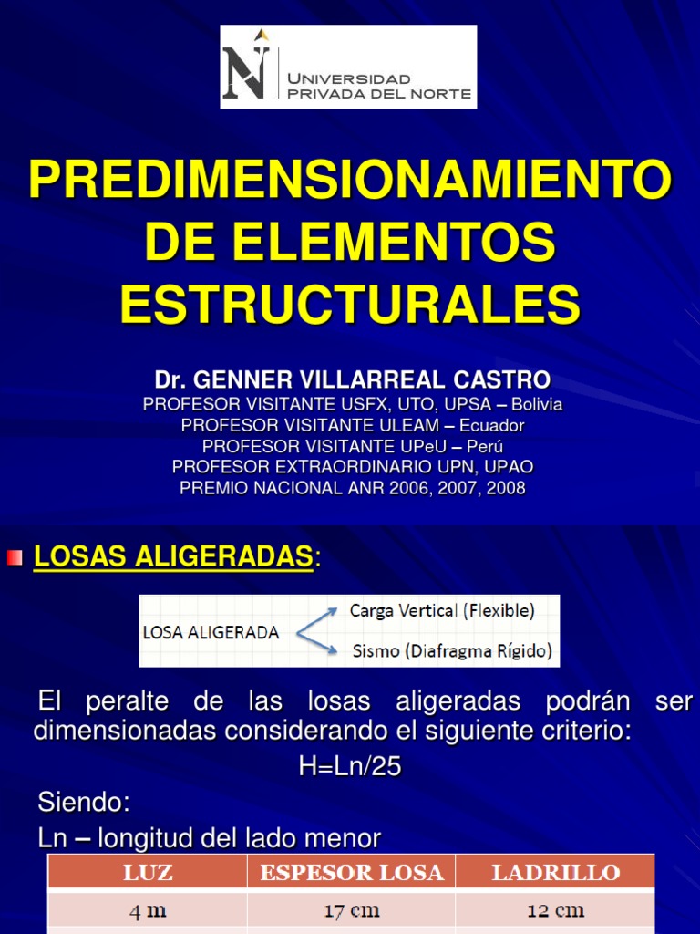 PREDIMENSIONAMIENTO DE ELEMENTOS ESTRUCTURALES.pdf