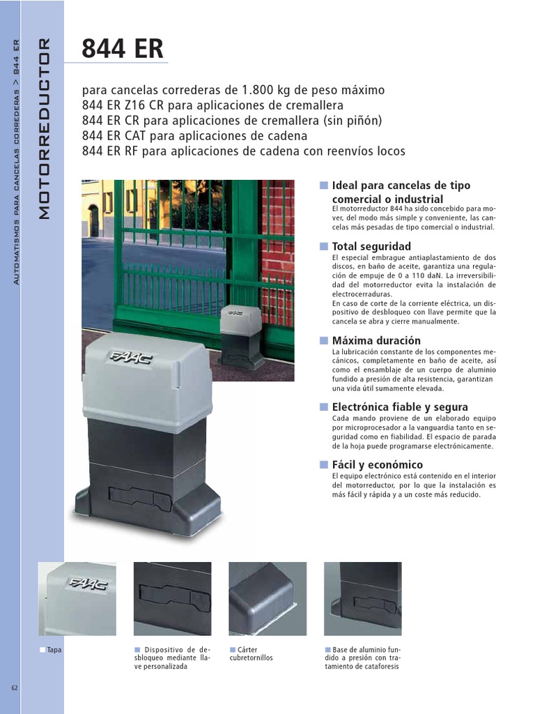 Faac 844 PDF | PDF | Energia electrica | Transformador