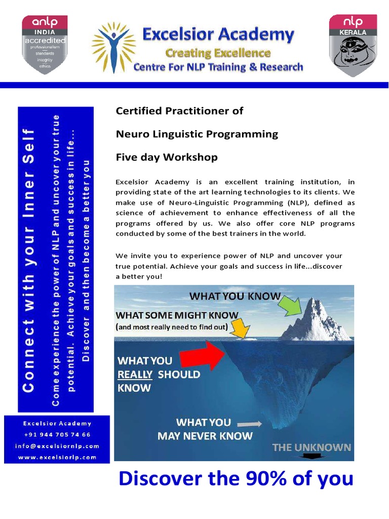 NLP Practitioner Workshop Overview | PDF | Neuro Linguistic Programming ...