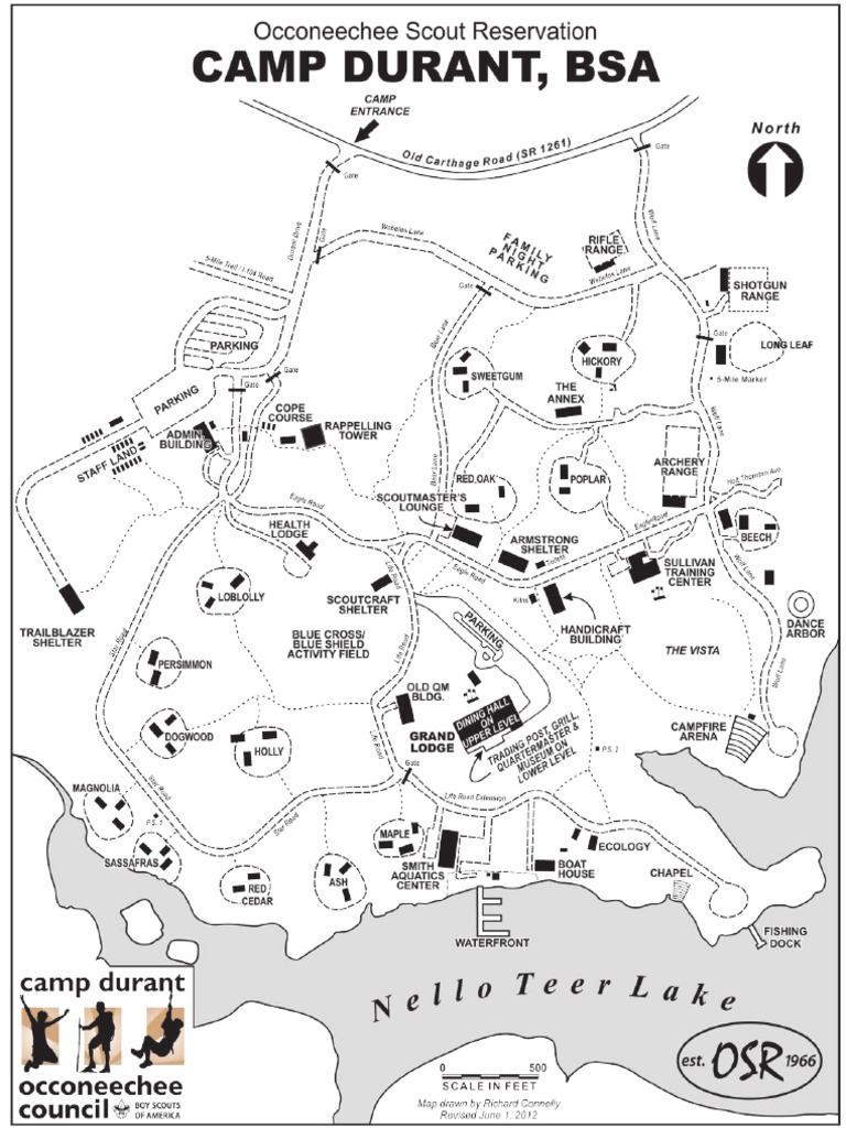 Camp Durant Map 2017 | PDF