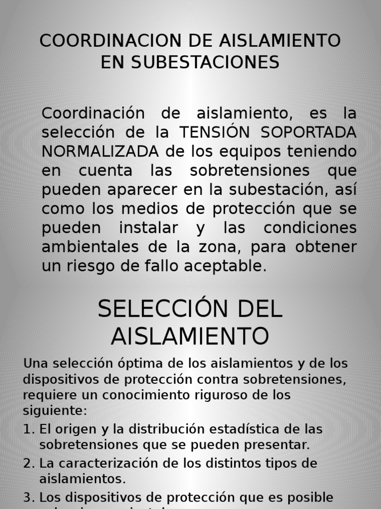 Coordinacion de Aislamiento en Subestaciones | PDF | Subestacion electrica | Estadísticas