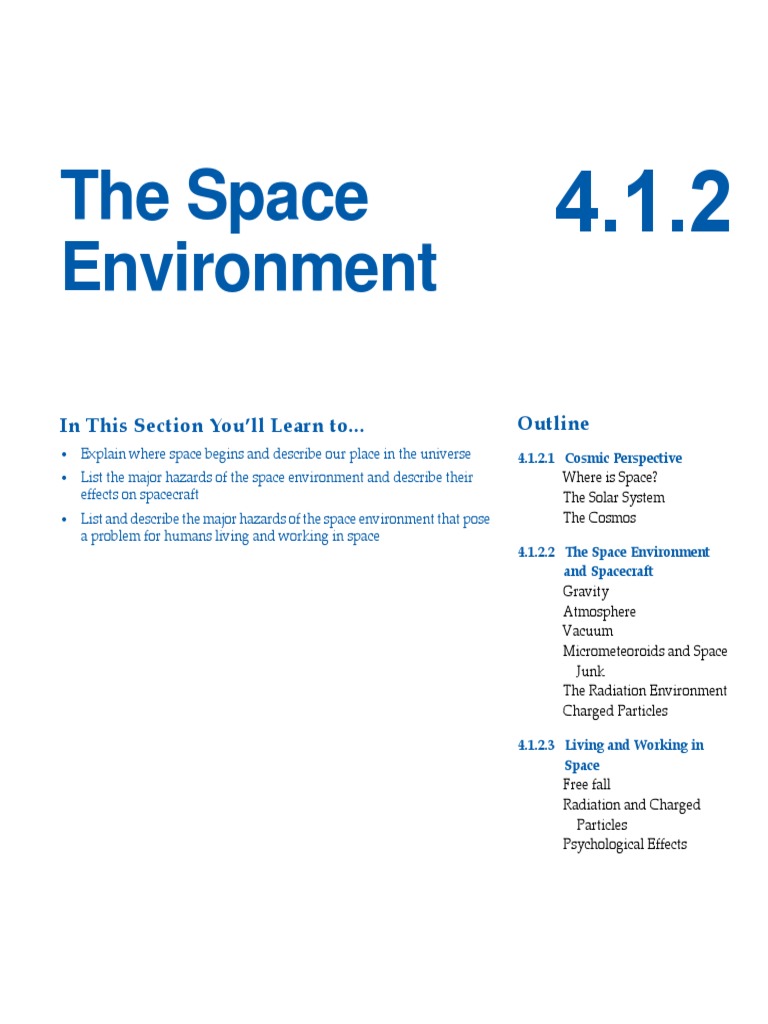 The Space Environment | PDF