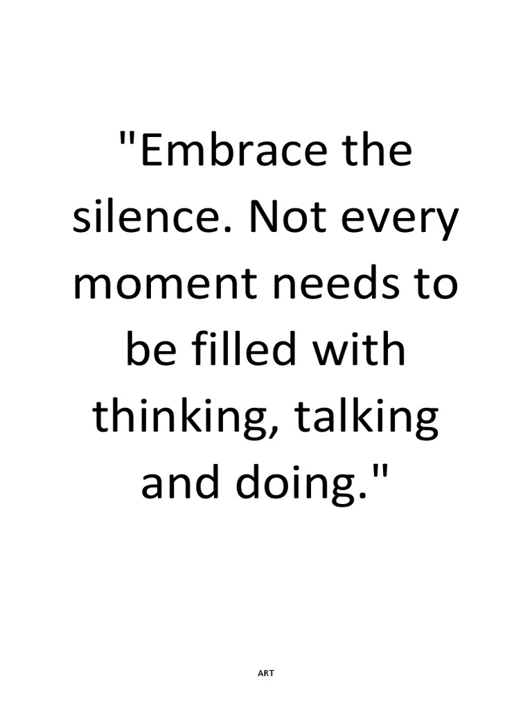 Embrace The Silence | PDF