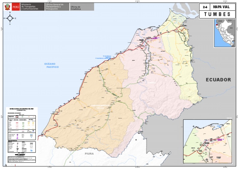 Mapa Vial Tumbes | PDF