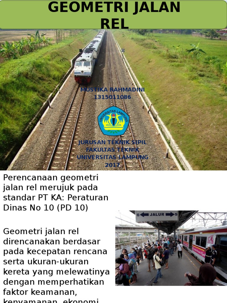 Geometri Jalan Rel | PDF | Teknologi & Rekayasa