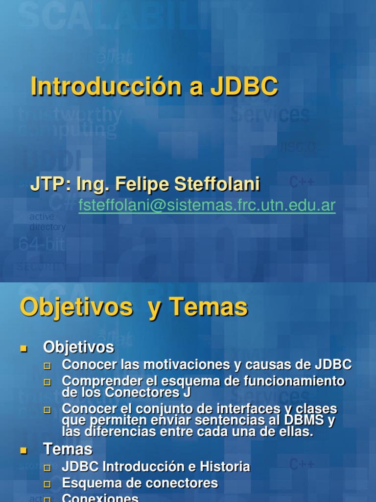 Persistencia (Conexión JDBC) | PDF | SQL | Desarrollo de software