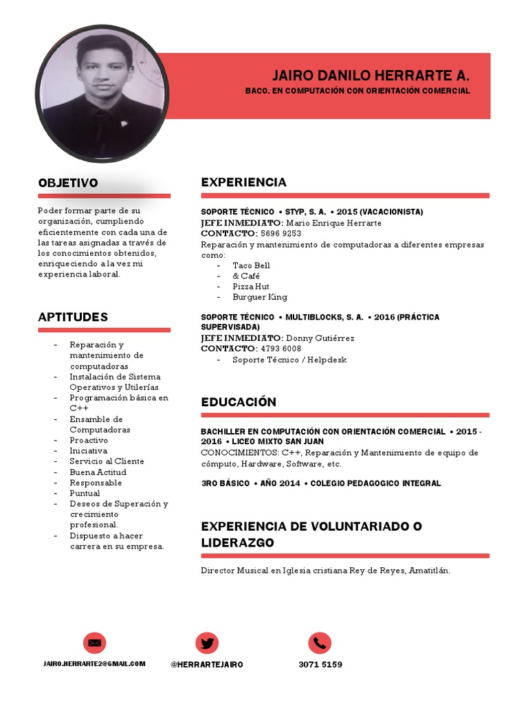 CV Jairo Herrarte PDF | Descargar gratis PDF | Tecnología digital | Ingeniería Informática