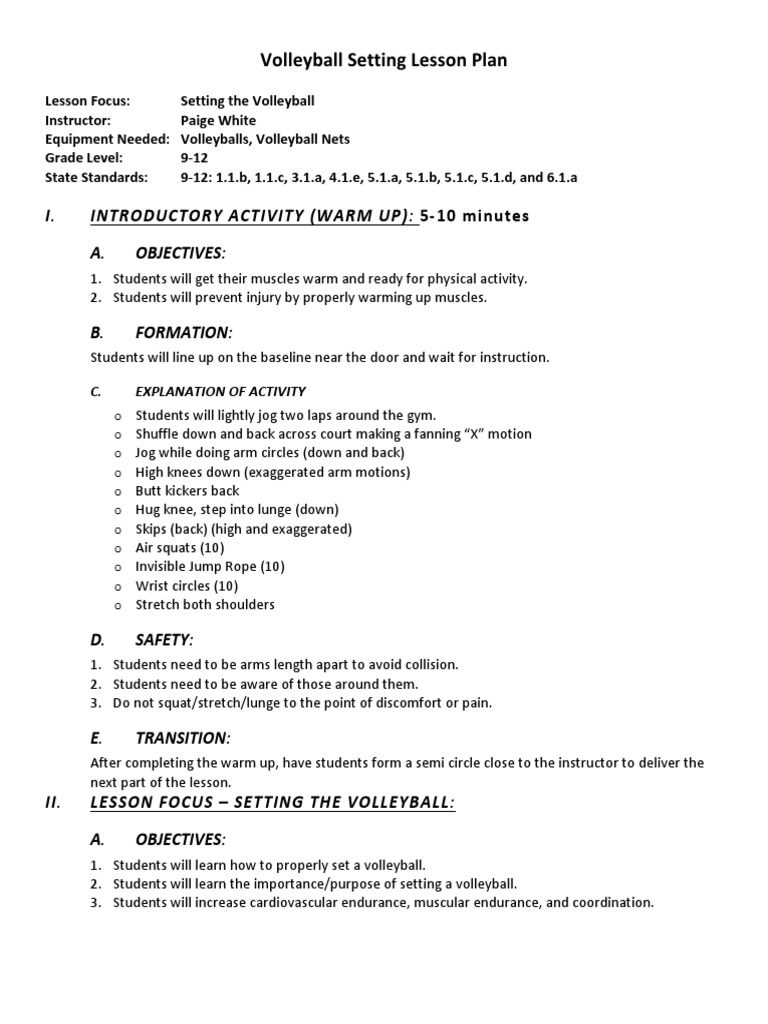 Volleyball Lesson | Volleyball | Athletic Sports