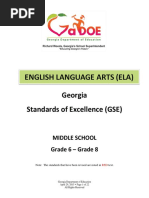 4th Grade ELA Georgia Standards Guide | PDF | English Language | Word