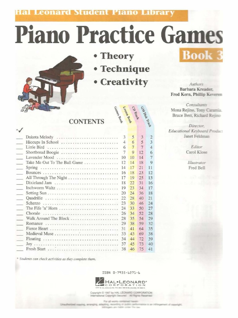 Piano Practice Games: CR A I Ity | PDF